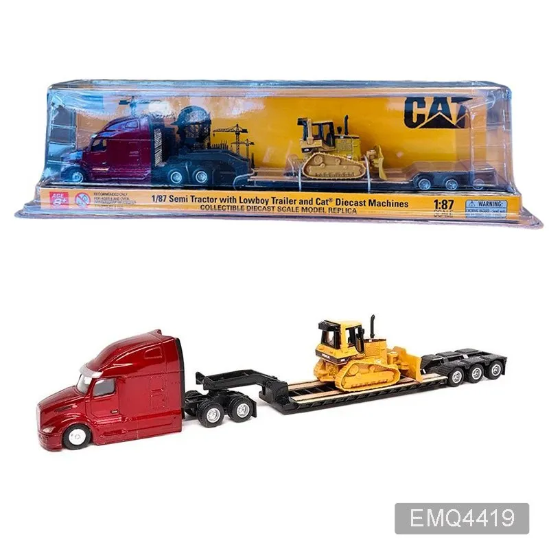 Cabezal Peterbilt Rojo 579 UltraLoft Tándem con Remolque de Plataforma ...